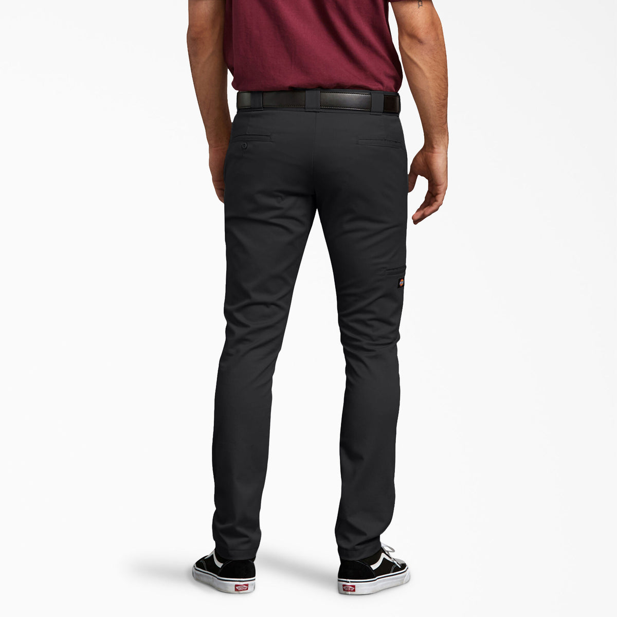 Dickies Skinny Fit Double Knee Work Pants - Black – Conkrete